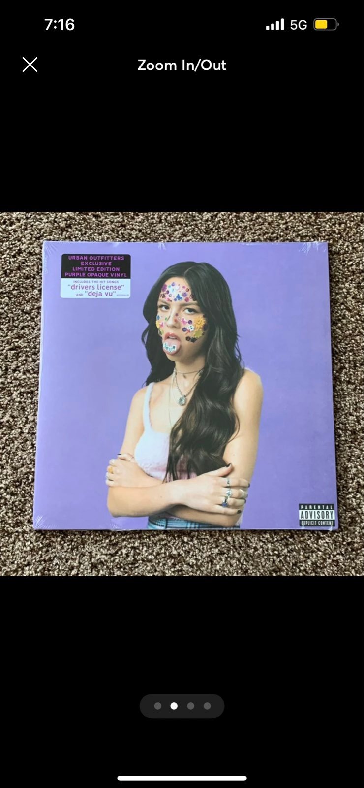 New Olivia Rodrigo Purple Sour Vinyl Urban Outfitters Town