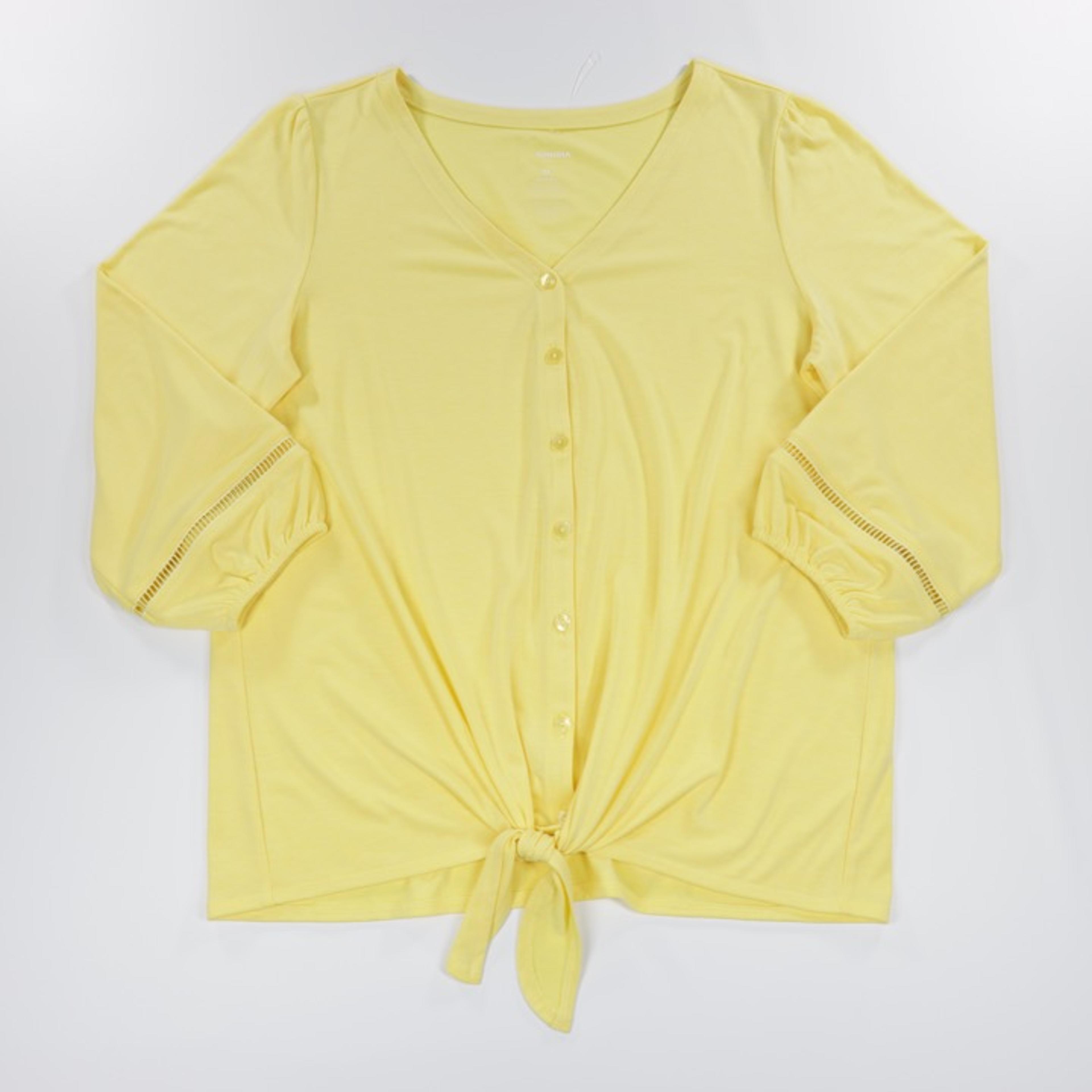 Maternity Yellow Button Ups For Women Mercari