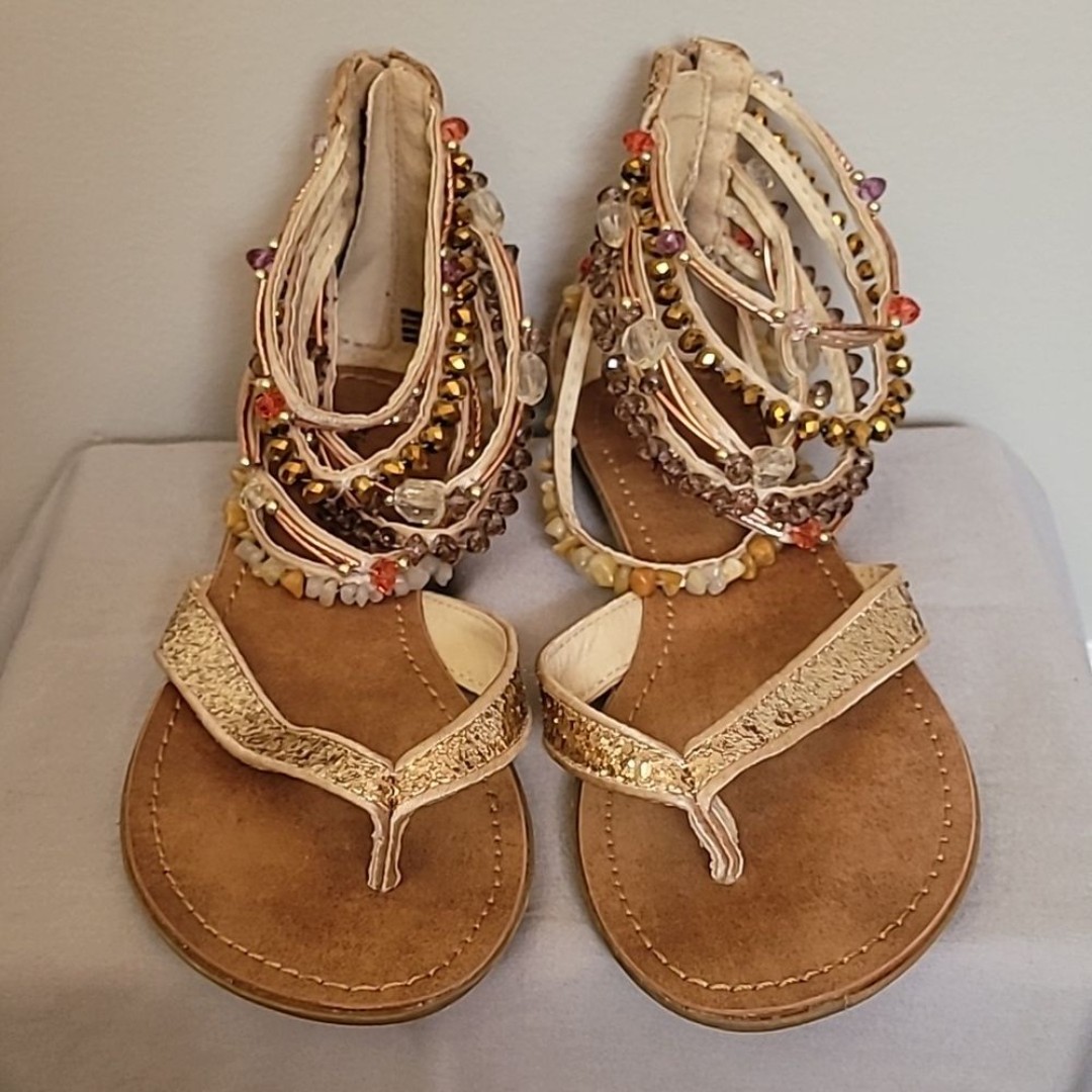 Zigi Soho Gold Sandals Mercari
