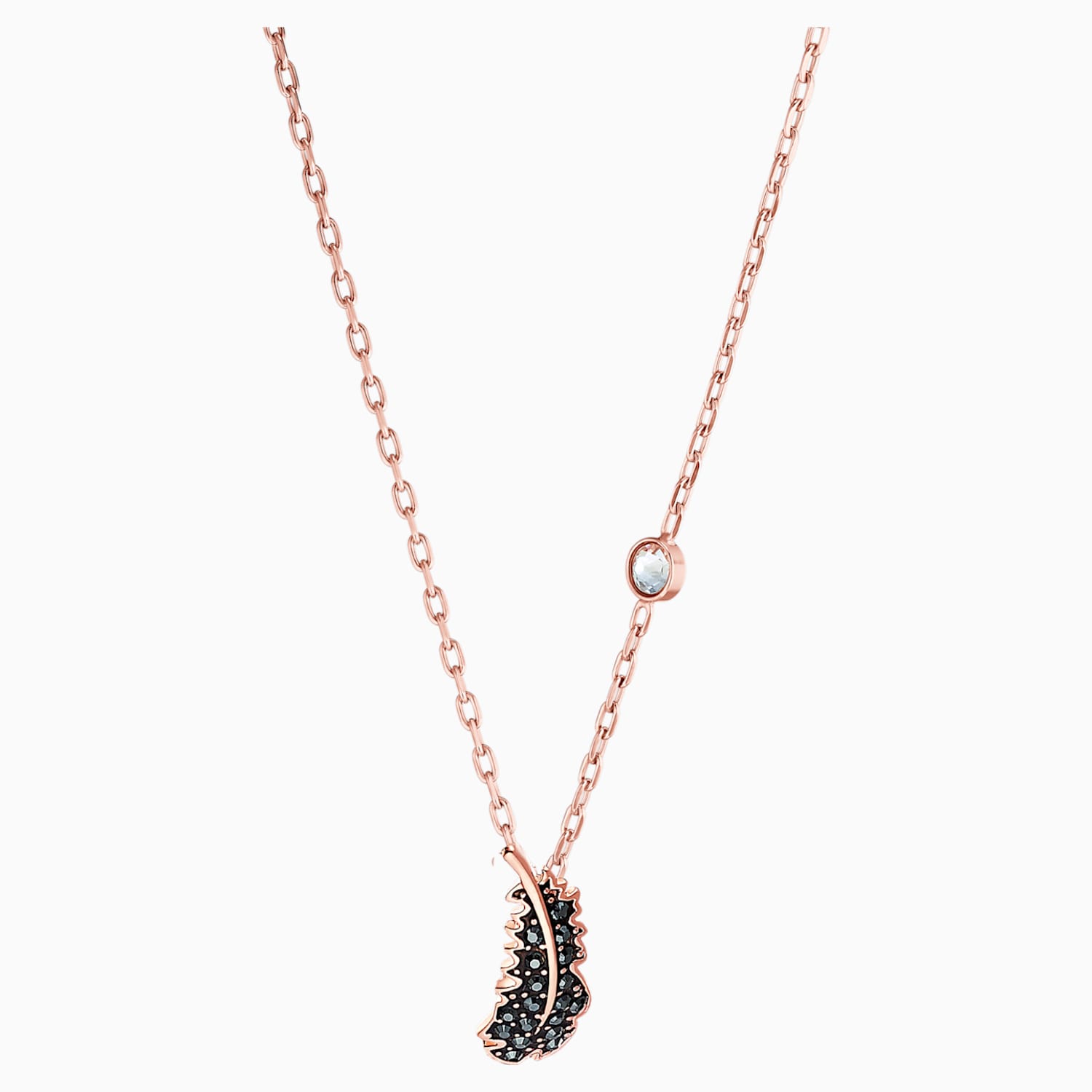 Feather swarovski necklace store