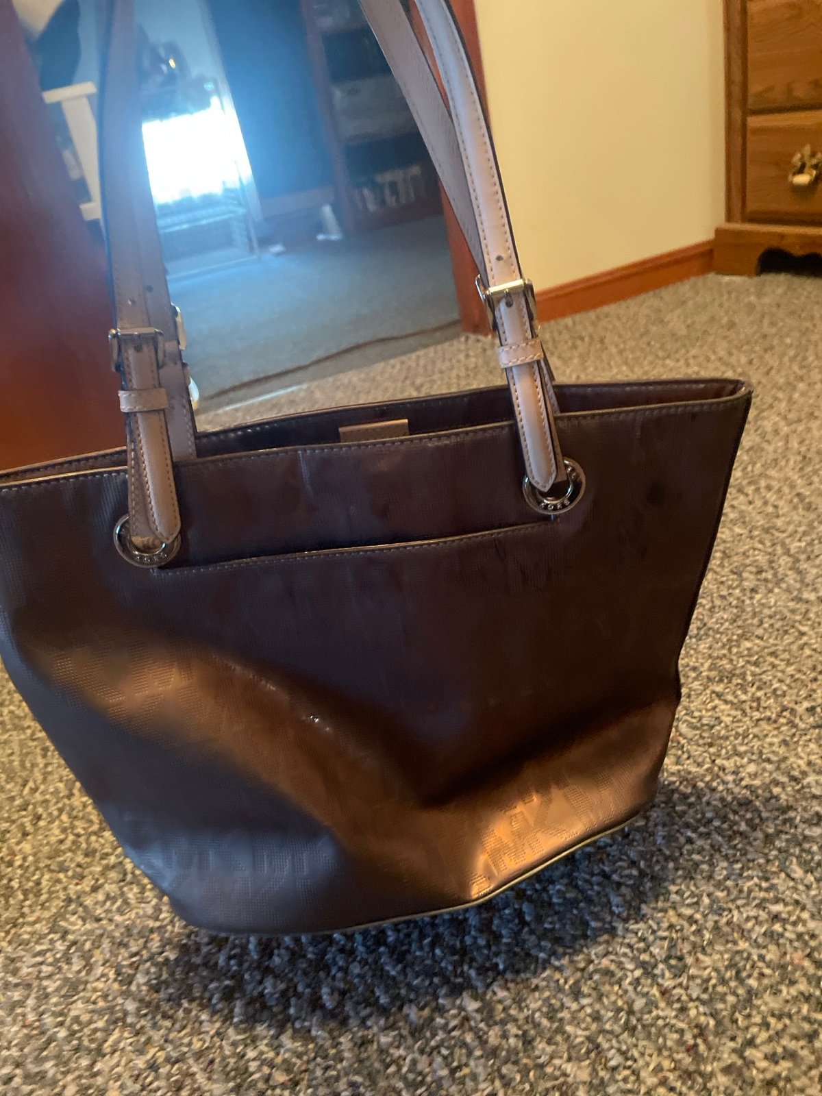 Michael kors vinyl bag store