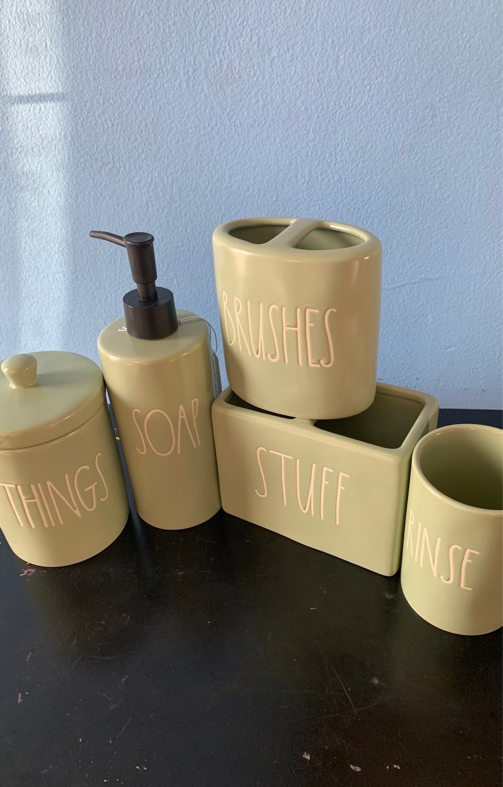 Rae dunn bathroom set store