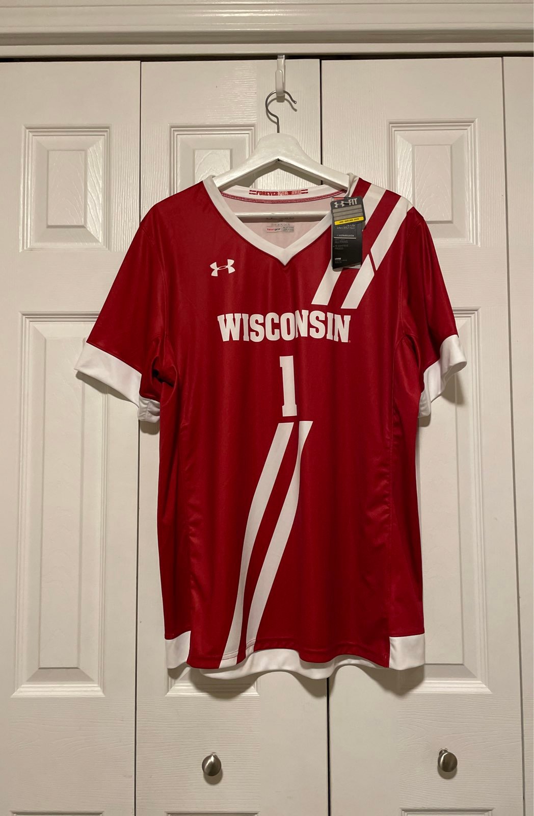 Wisconsin badgers football jersey under armour store