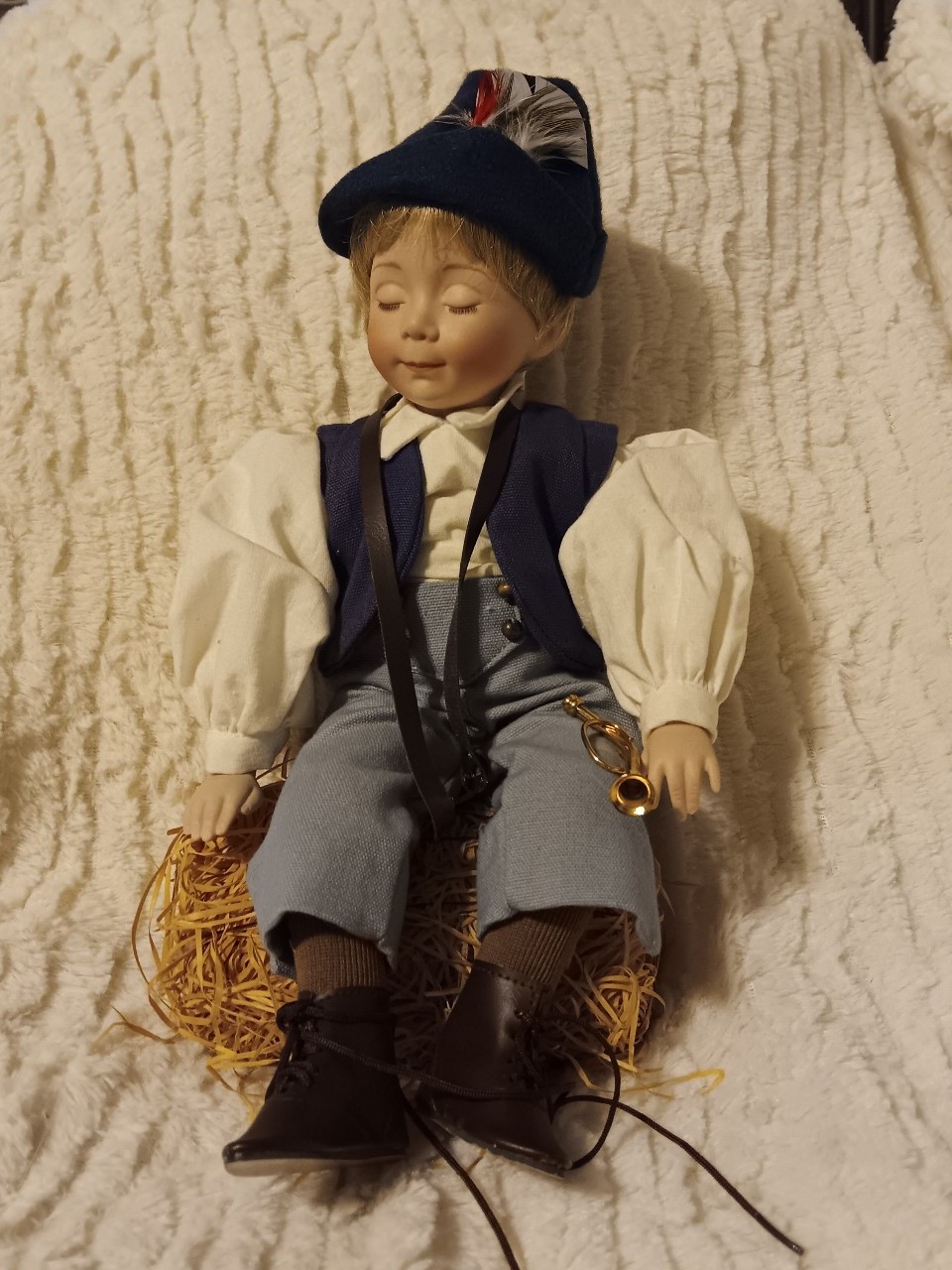 Knowles Porcelain Little Boy Blue Doll Dolls