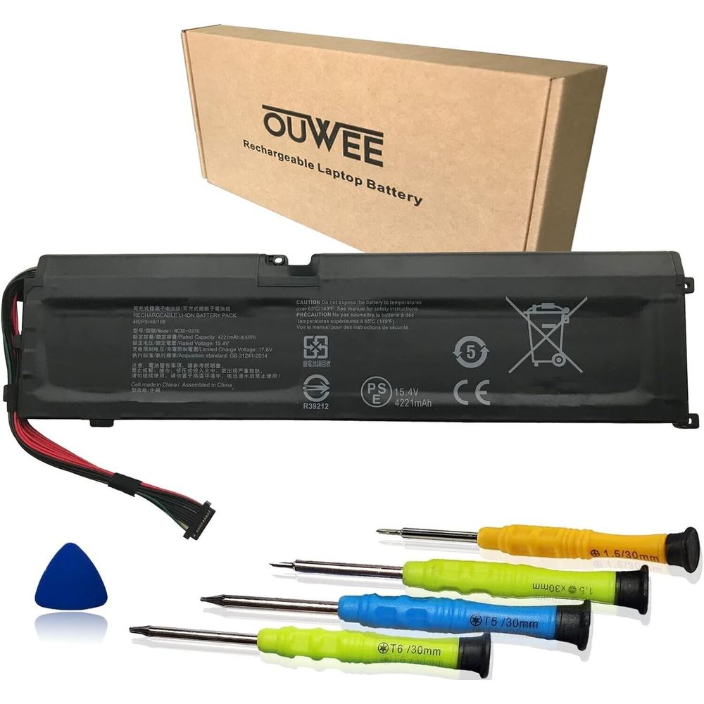 RC30 0270 Laptop Battery Compatible Razer Blade 15 14 65Wh 4221mAh 4 Cell Computer Accessories