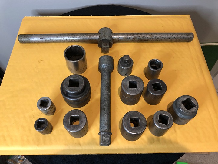 Vtg Lot of Cornwell Snap On Craftsman Blackhawk S K Sockets Adapters Breaker Bar Tools equipment