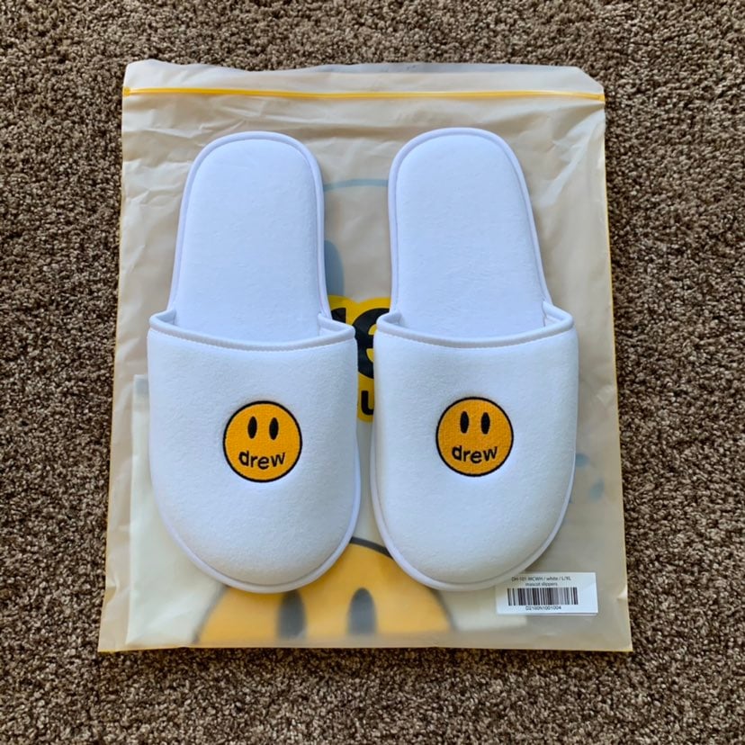 NEW Drew House Mascot Slippers Justin Bieber Souvenirs Memorabilia