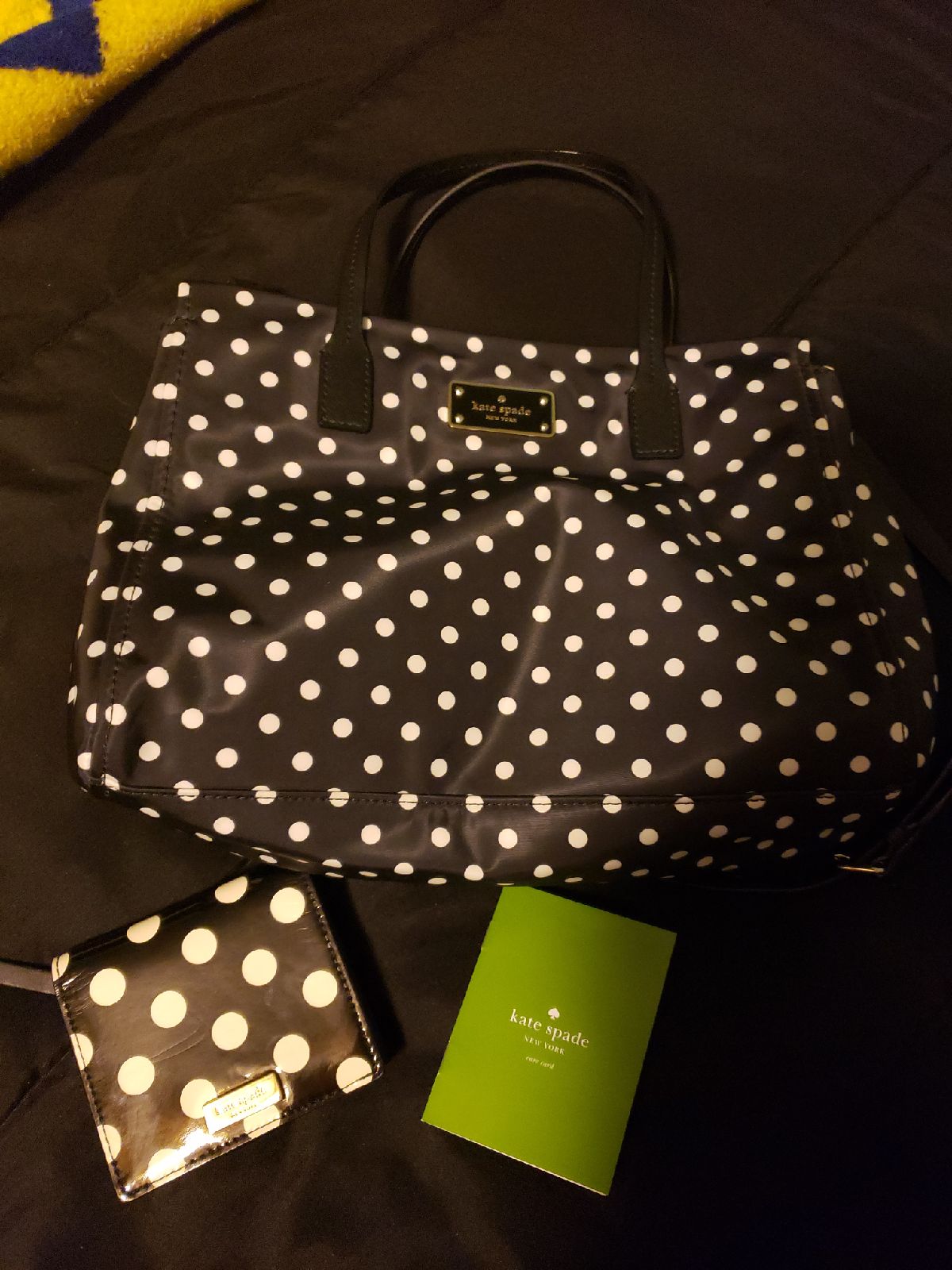 Kate spade polka dot purse store