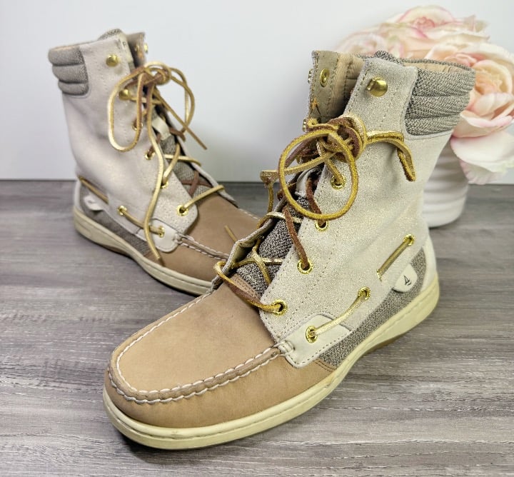 Sperry Glitter Boots Mercari
