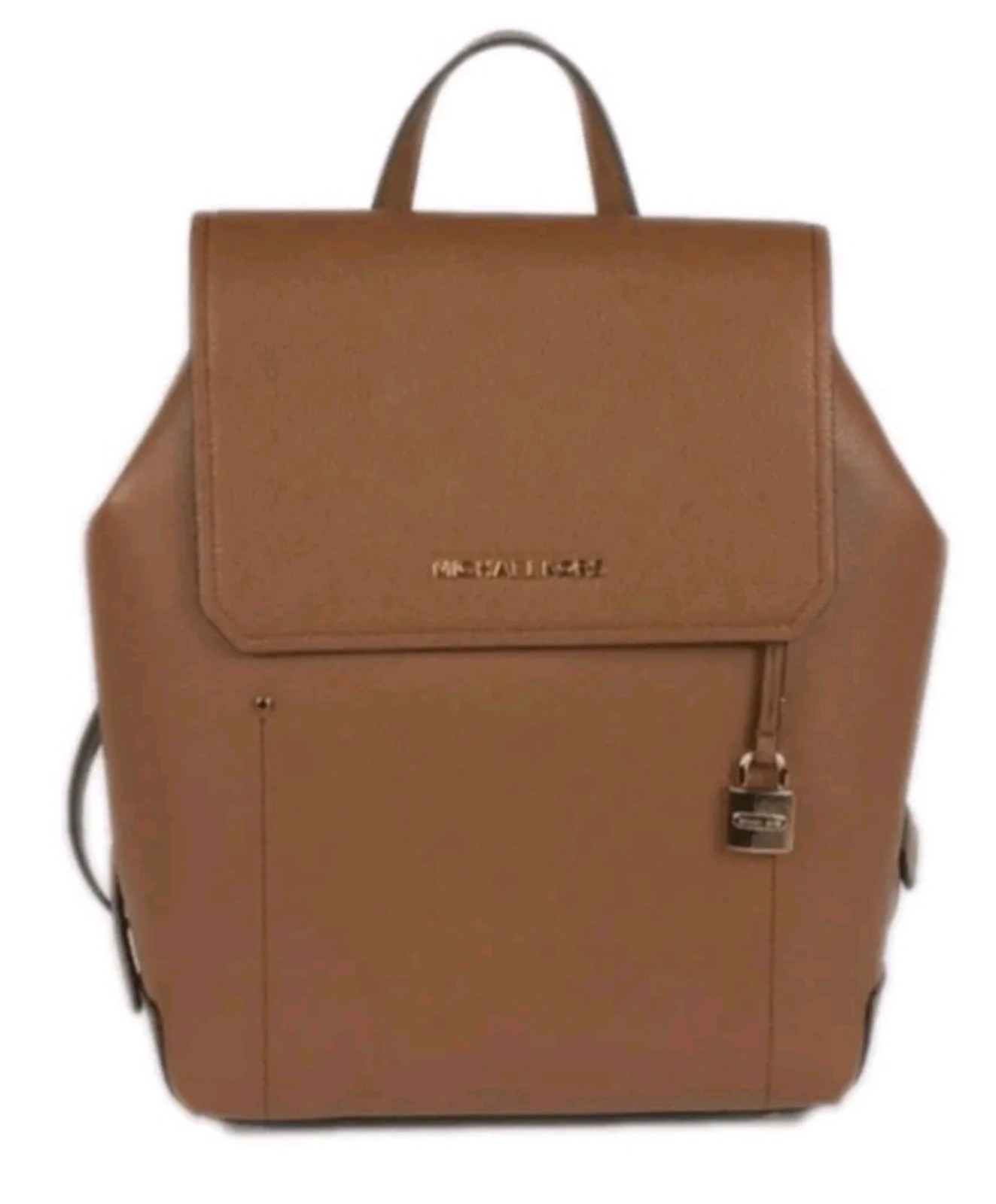 MICHAEL KORS Hayes Brown Leather Backpack Backpacks