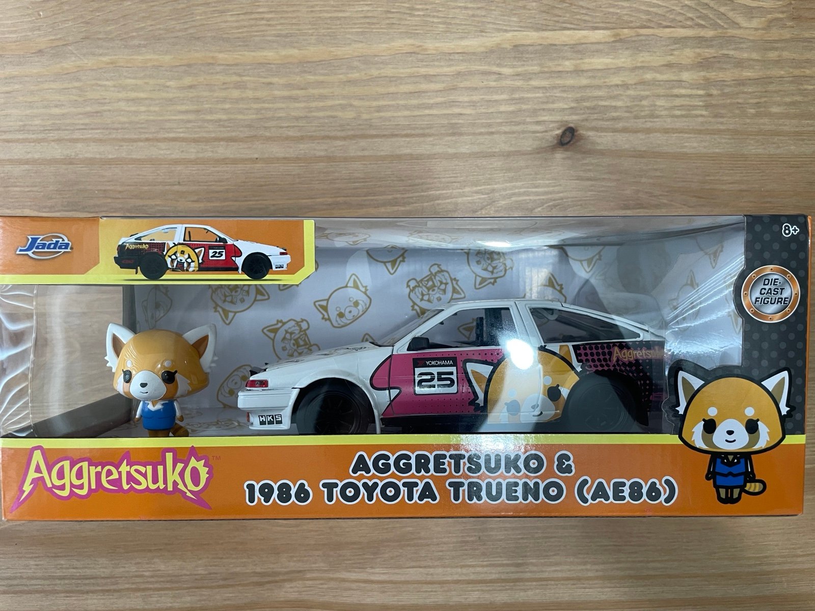 Jada 1 24 Hollywood Rides 1986 Toyota Trueno AE86 Aggretsuko Figure 33725