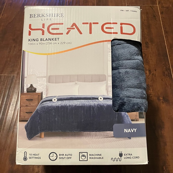 King size heated blanket store