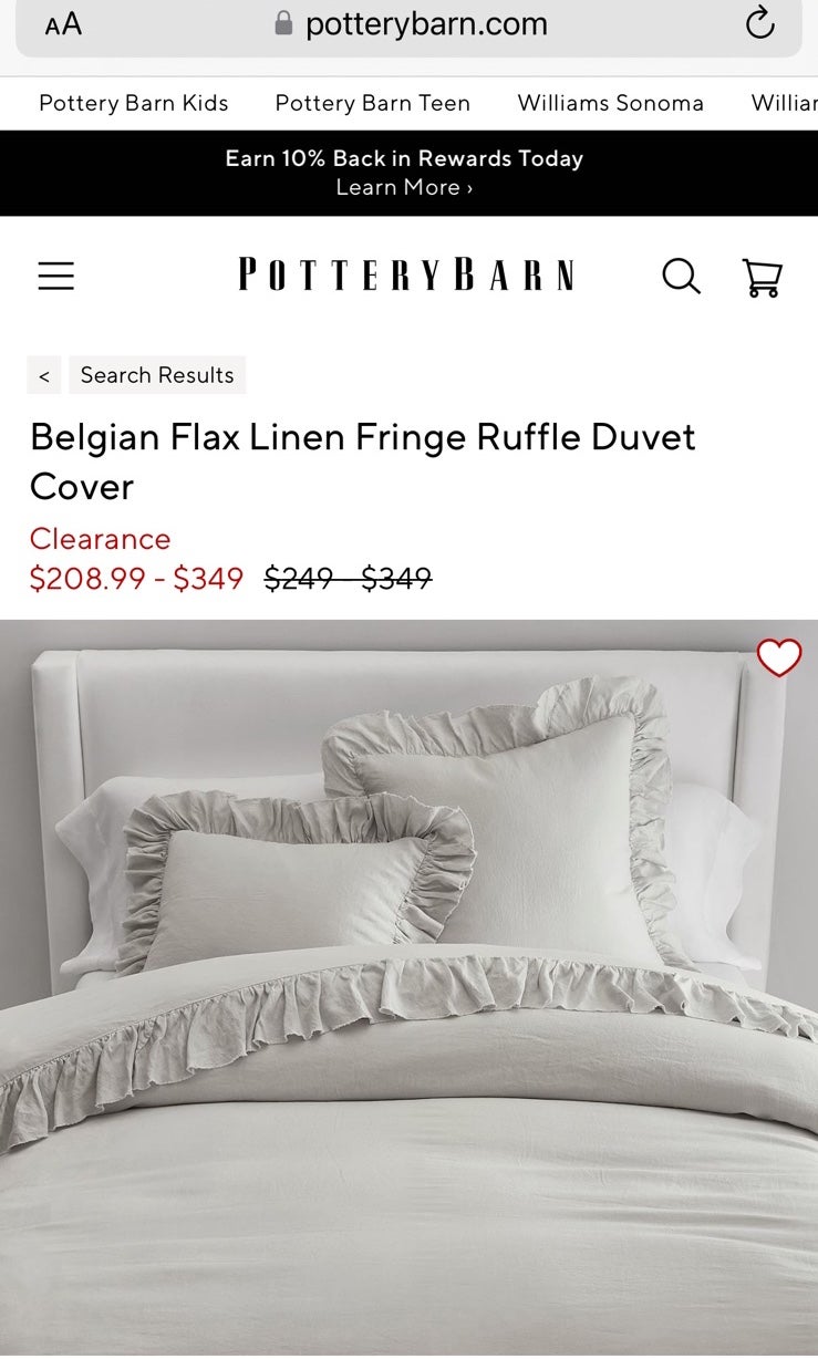 Duvet covers pottery barn store