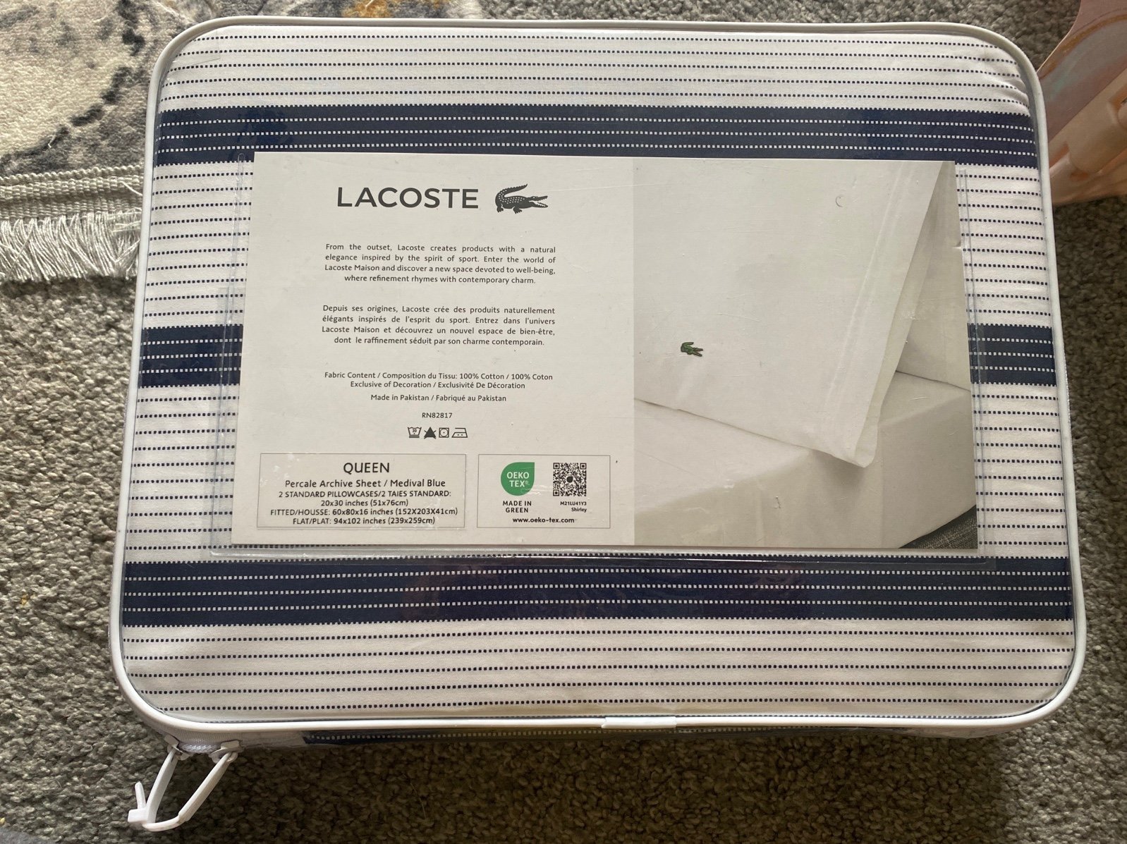 Lacoste sheet set queen store