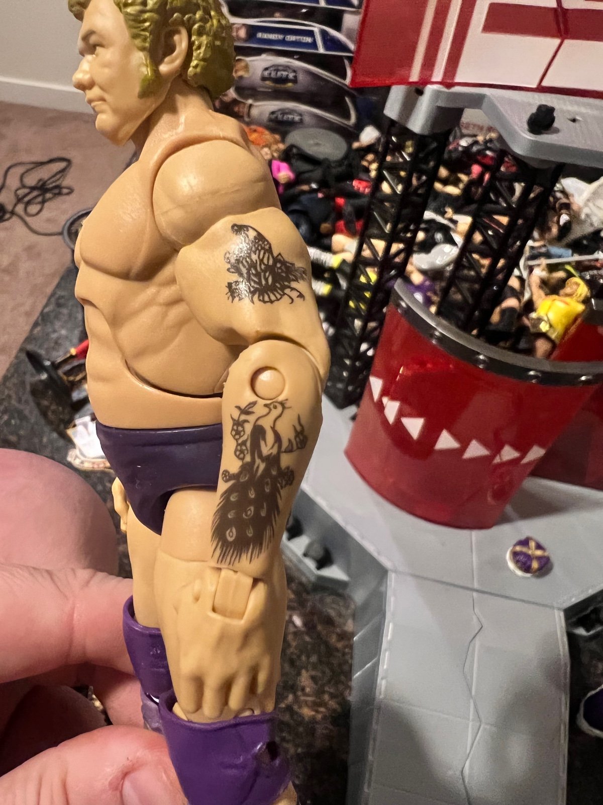 WWE ELITE FLASHBACK KING HARLEY RACE MINT COMPLETE RARE VHTF
