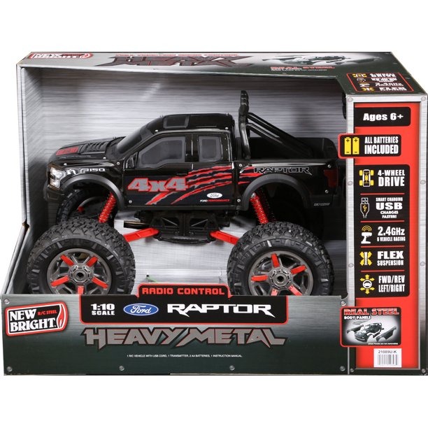 New Bright 1 10 Ford F 150 Battery Radio Control Heavy Metal 4X4 Truck 21089U Remote Control Vehicles Animals