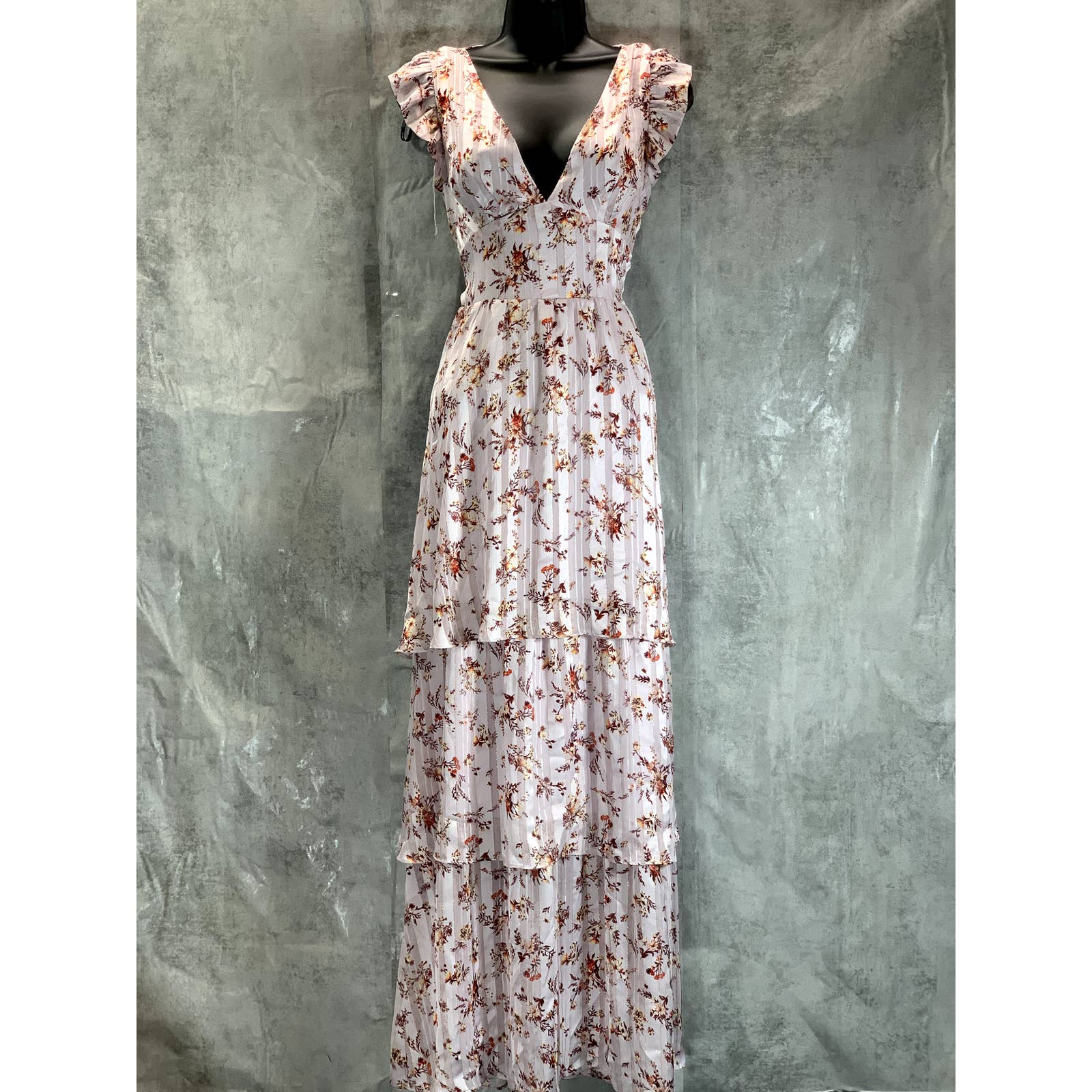 RACHEL Rachel Roy Floral Ruffled Maxi Sun Dress NWT Eggshell Combo - munimoro.gob.pe