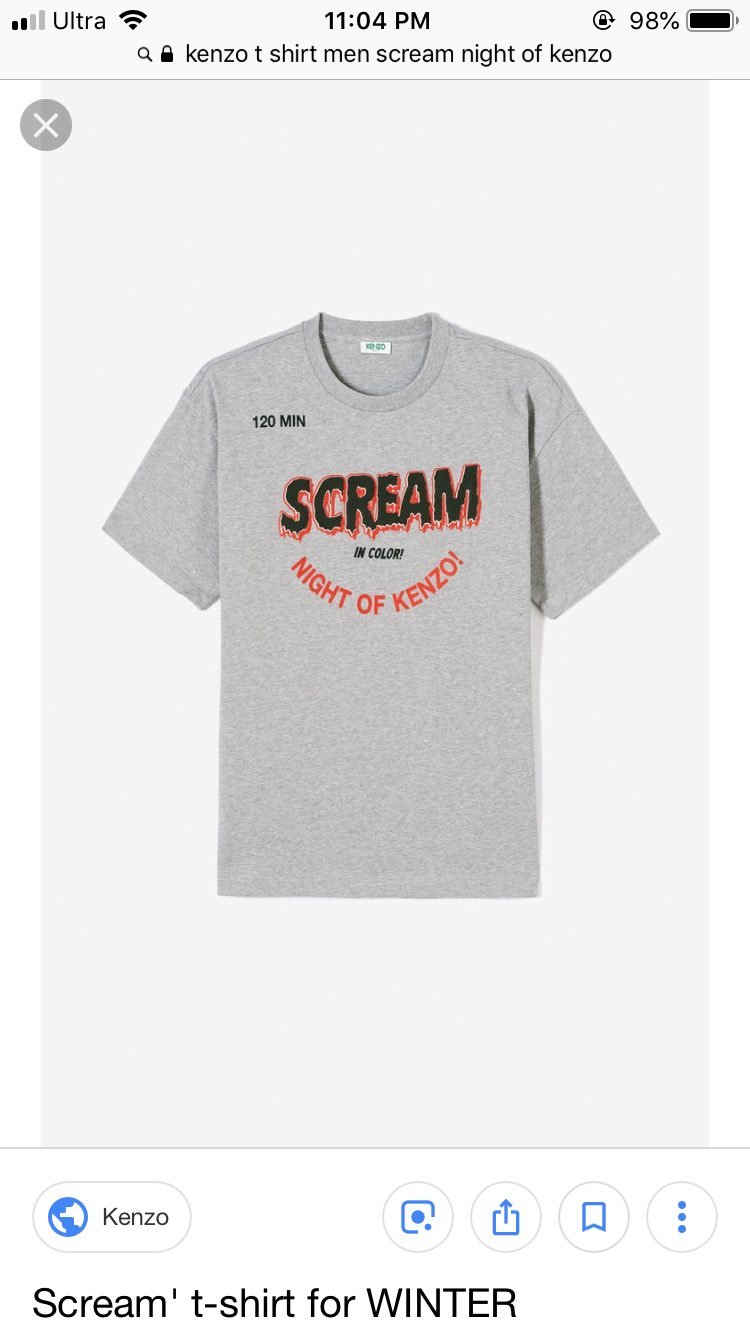 Kenzo scream t shirt store