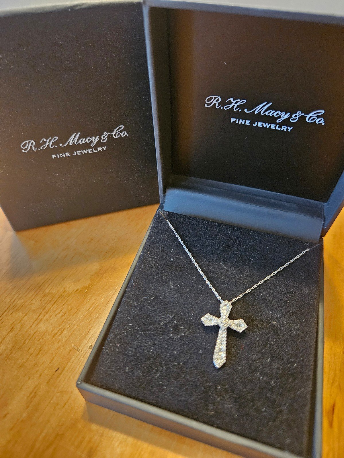 Macy's jewelry cross pendants store