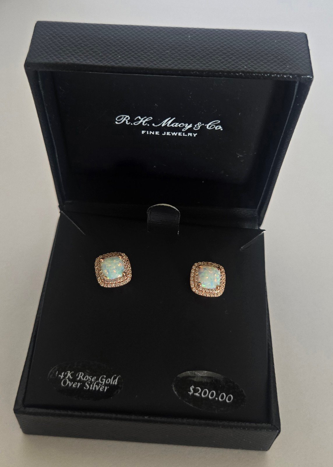 Macy's opal earrings store