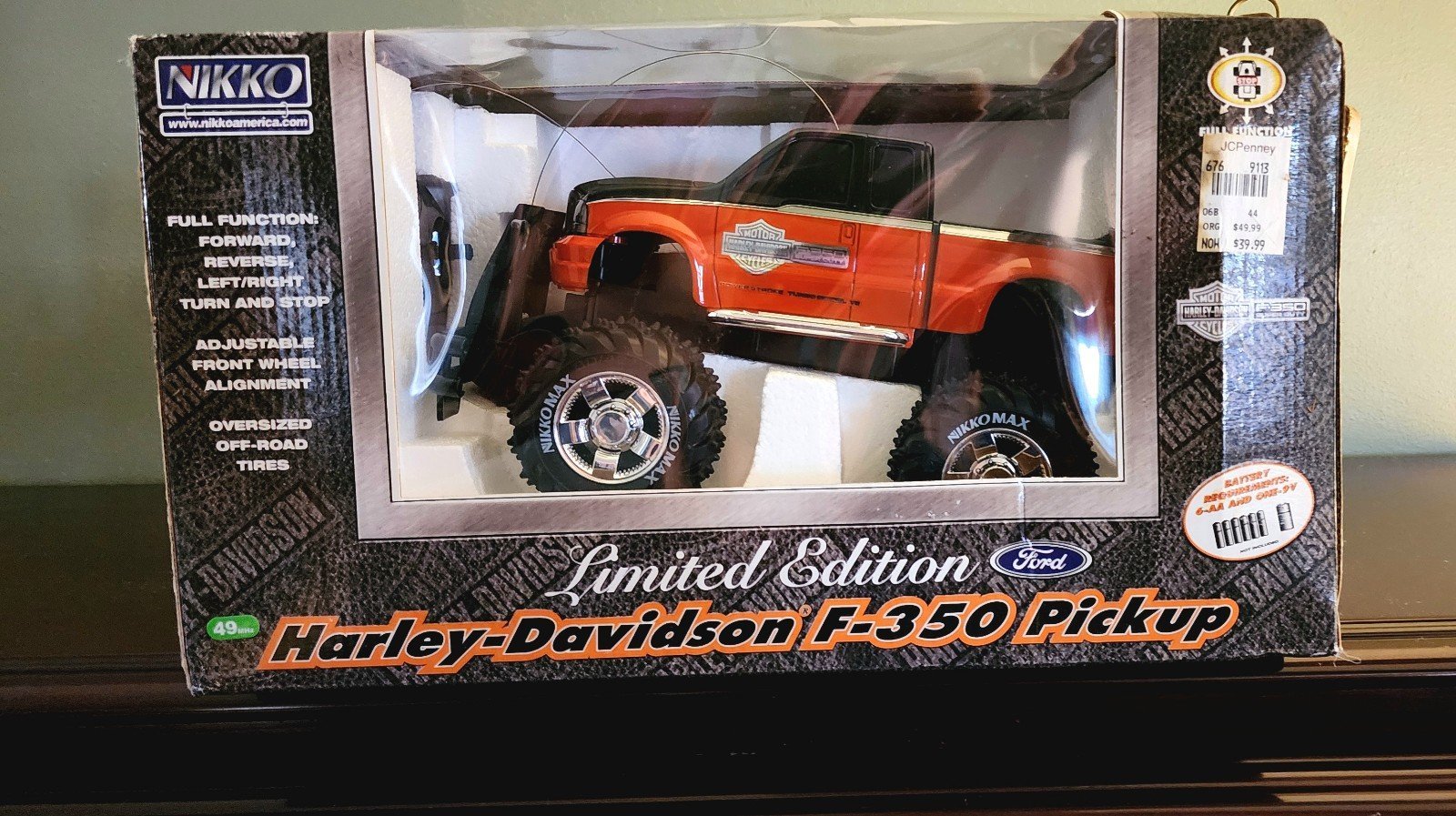 NIKKO Limited Edition Harley Davidson F 350 Pickup 1 18 Remote Control 27MHz Cars