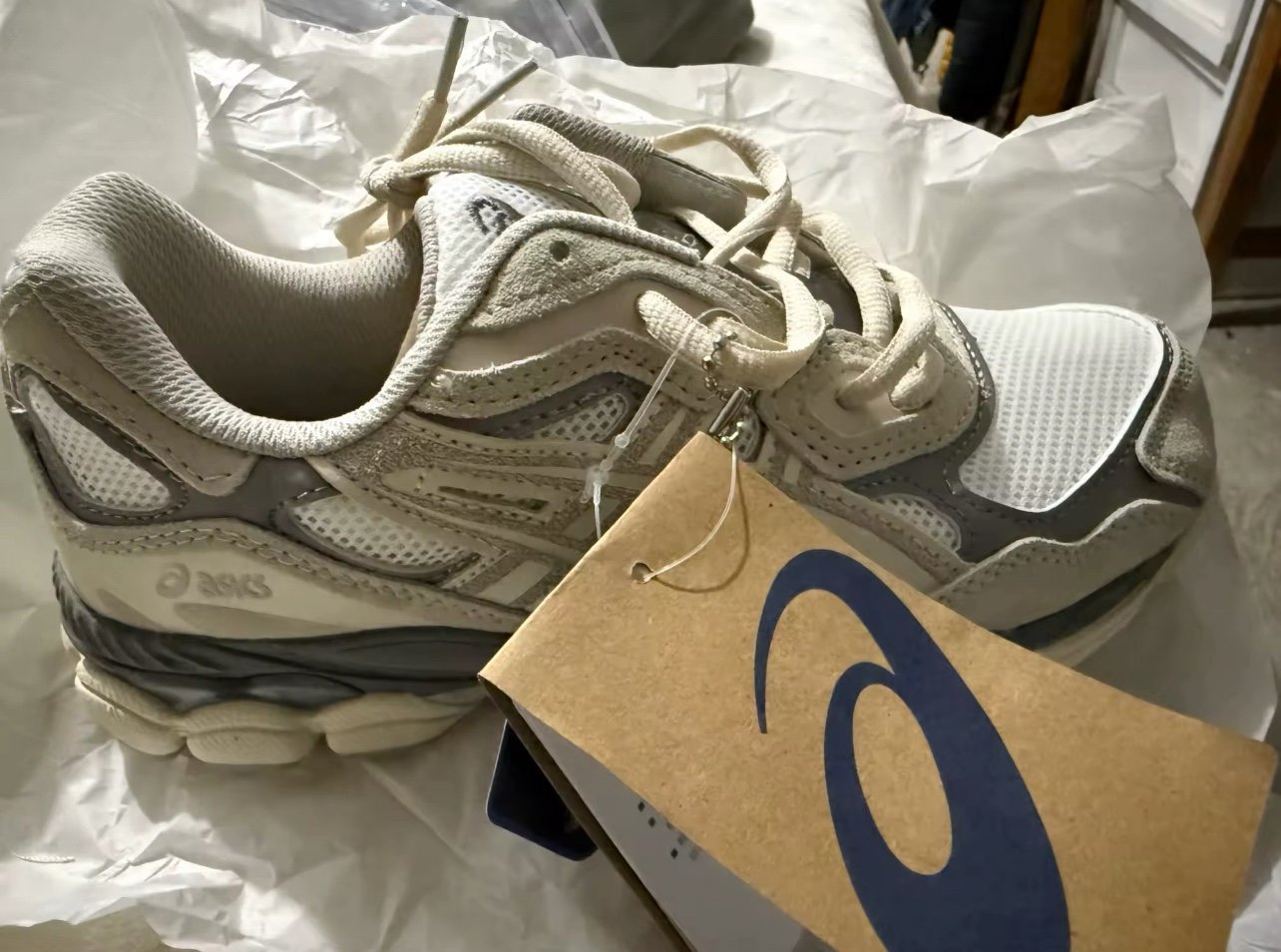 ASICS GEL-NYC Cream/oyster Grey ASICS GEL-NYC Cream/oyster Grey