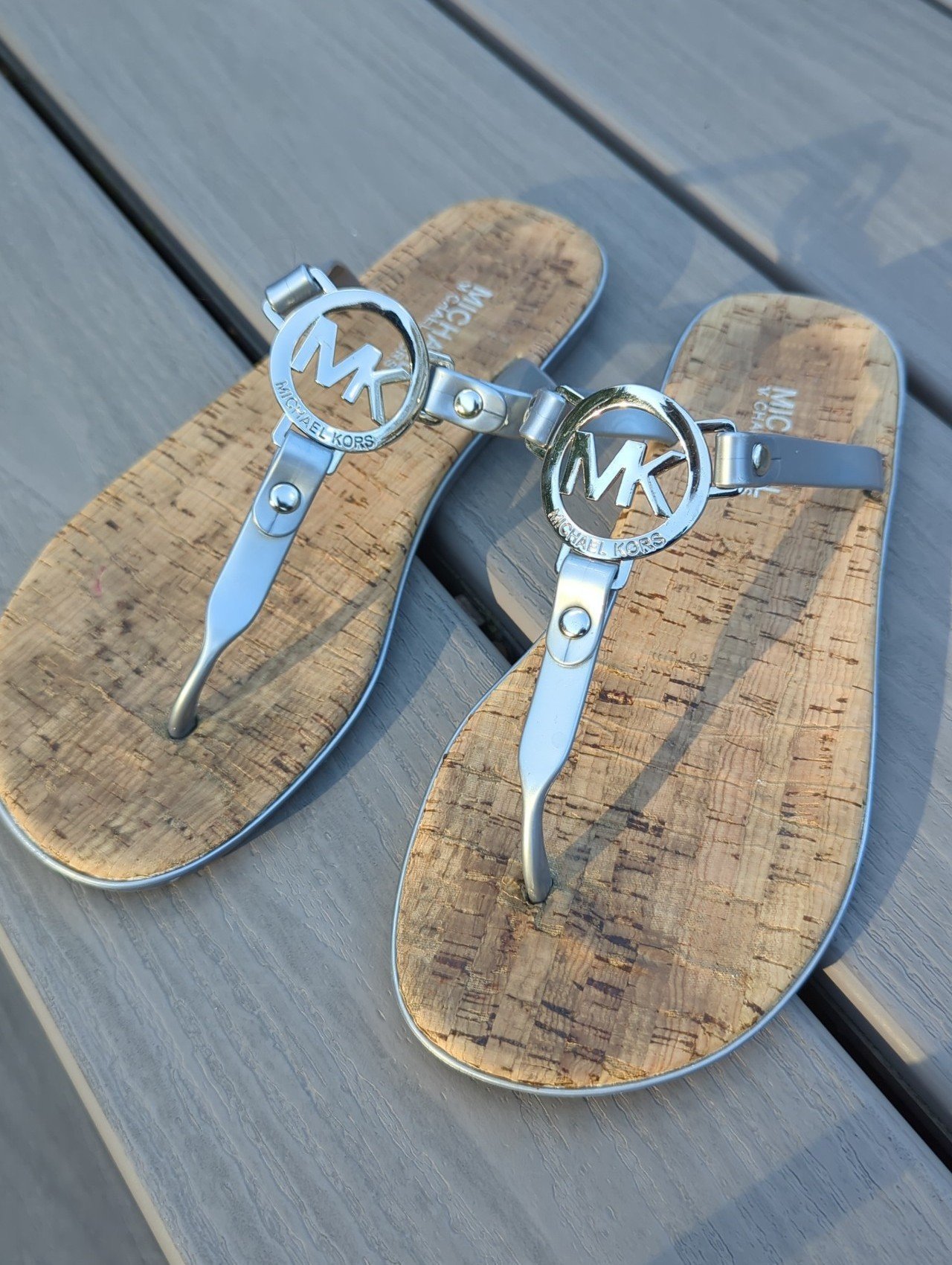 Michael kors cork flip flops store