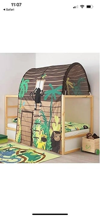 Ikea kura bed jungle tent store
