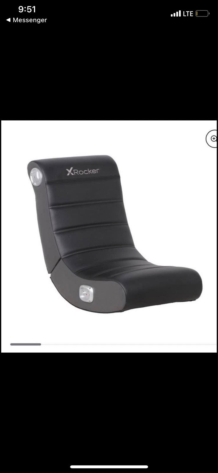 X Rocker Play 2.0 Wired Floor Rocking Gaming Chair Black Accessories