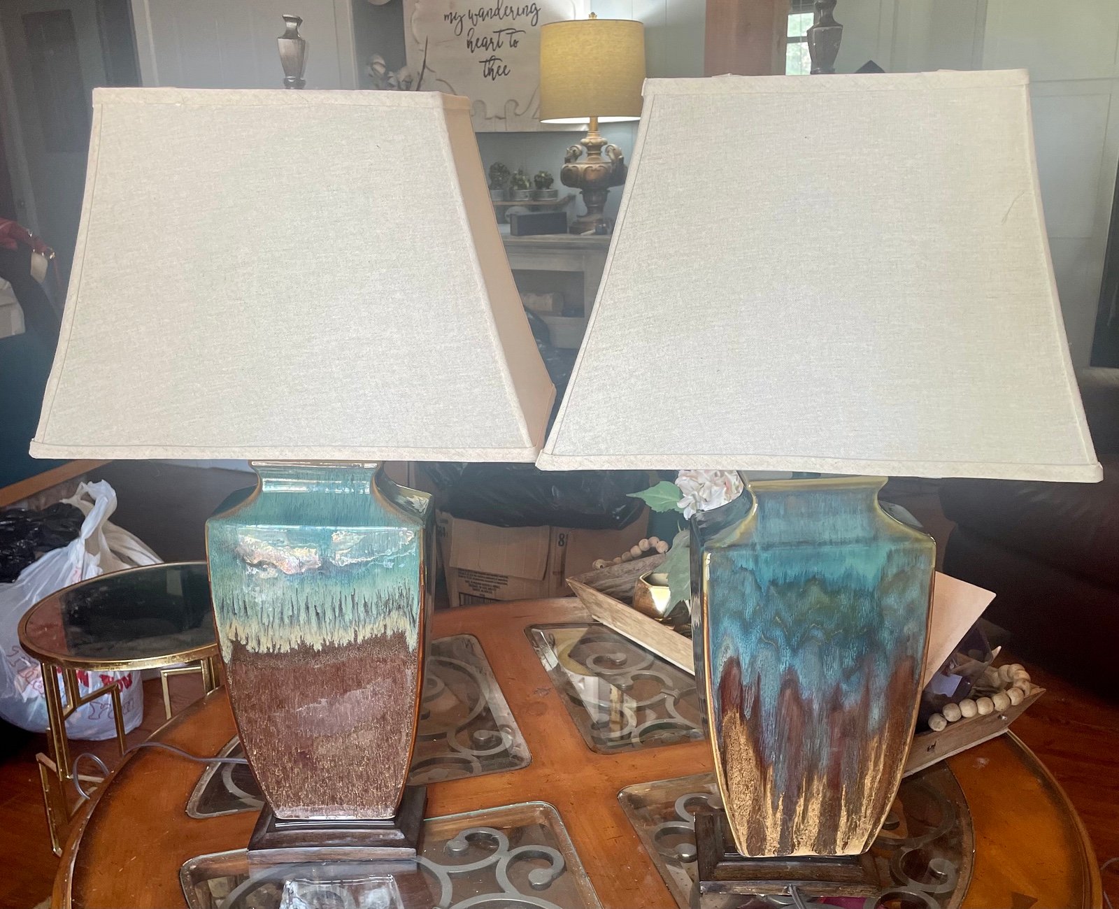 Beautiful Stylecraft Varna Ceramic Table Lamps Home decor accents