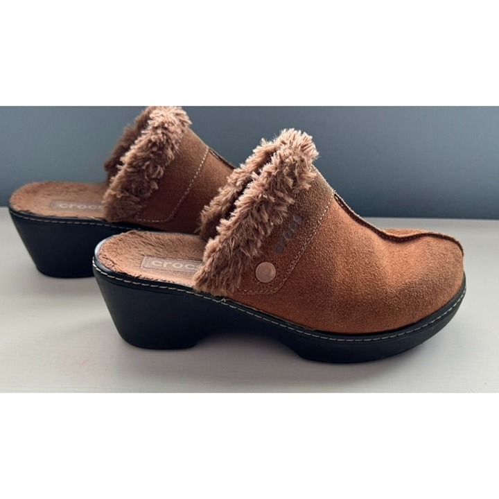 Crocs Suede Clogs for Women Mercari