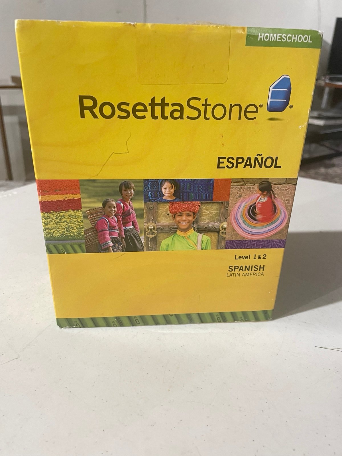 Rosetta stone spanish sign in store
