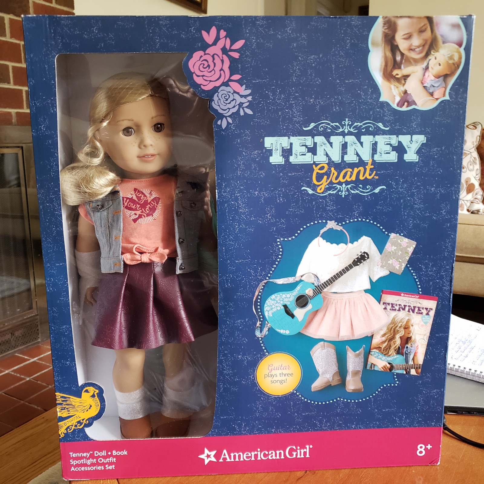 American Girl doll Tenney Grant Doll book and accessories new in box