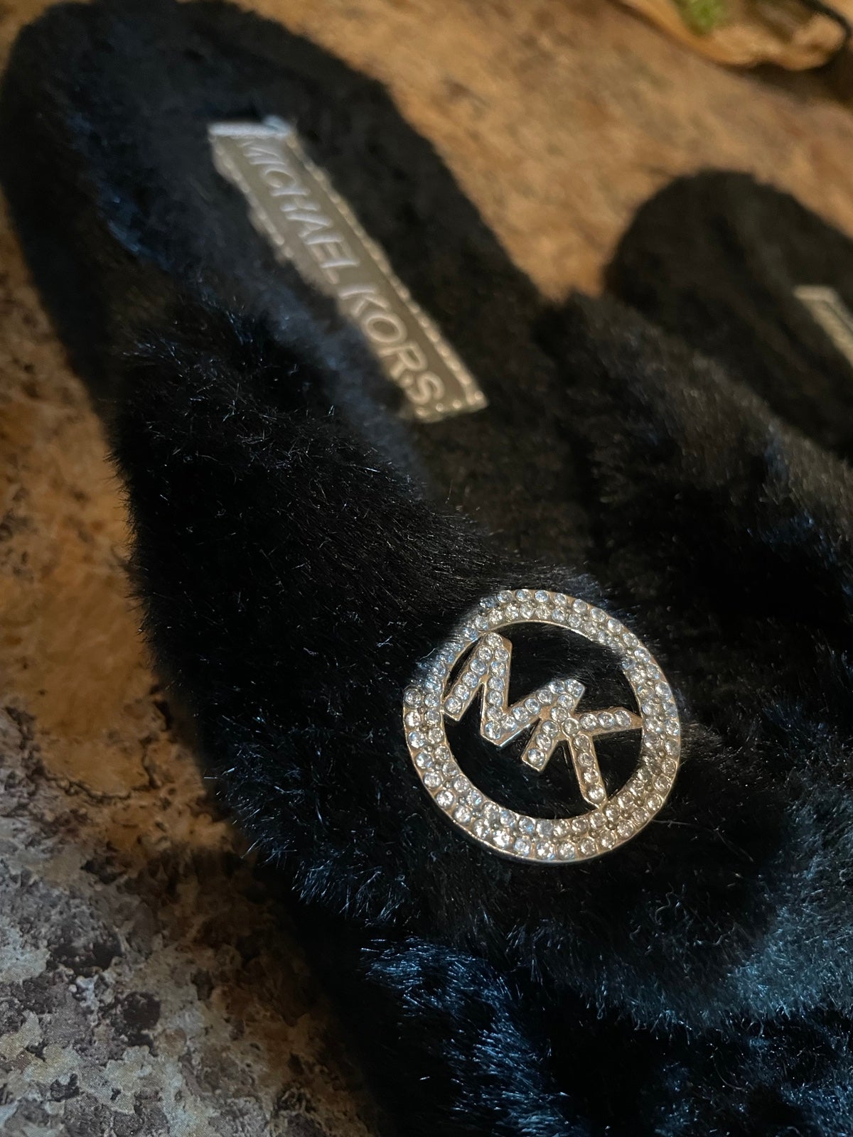 Michael Kors Black Canary Slippers for Women | Mercari