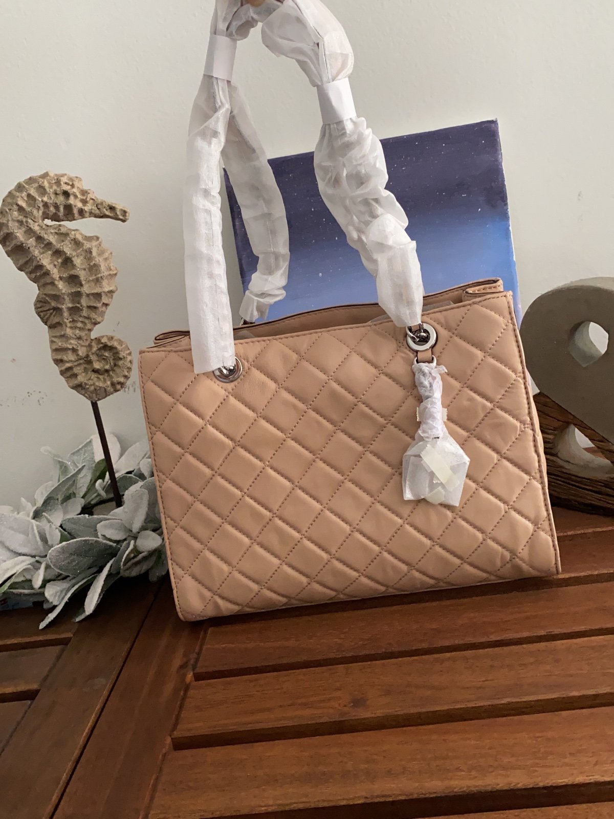 Michael Kors Susannah Blush Medium Tote Leather Tote Bags
