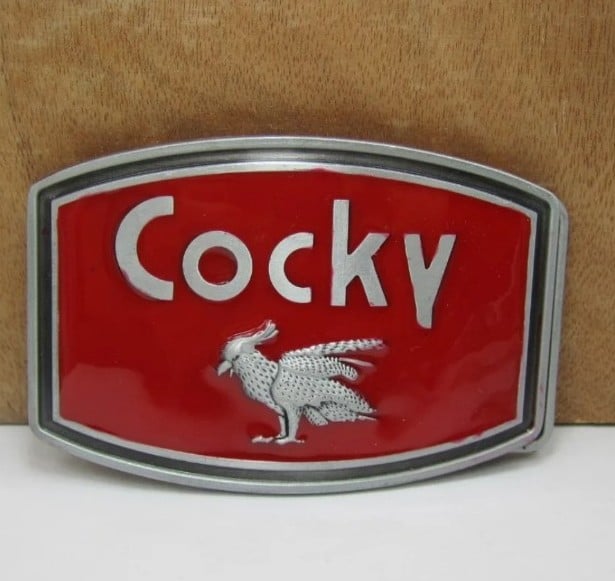 Cocky belt buckle store