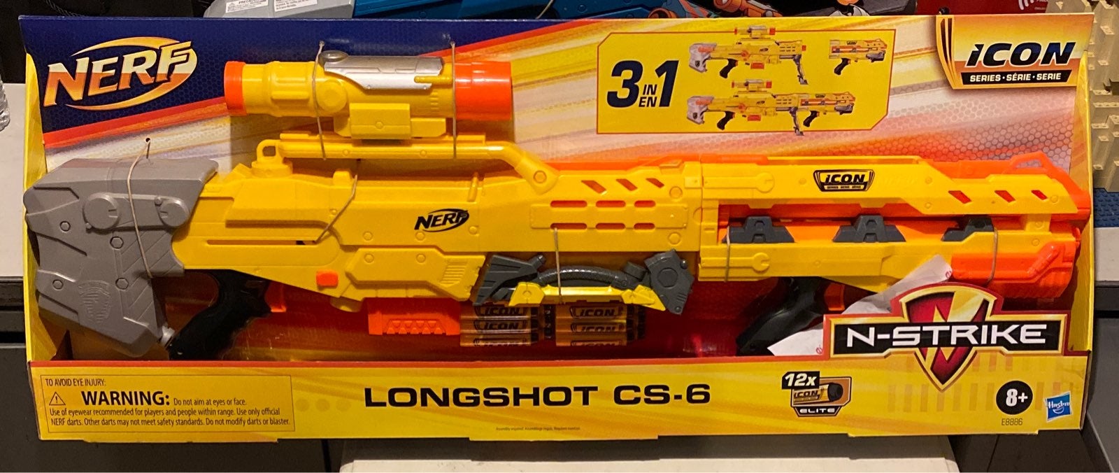 Nerf Longshot CS 12 3 in 1 Blaster New NERF Blaster Guns