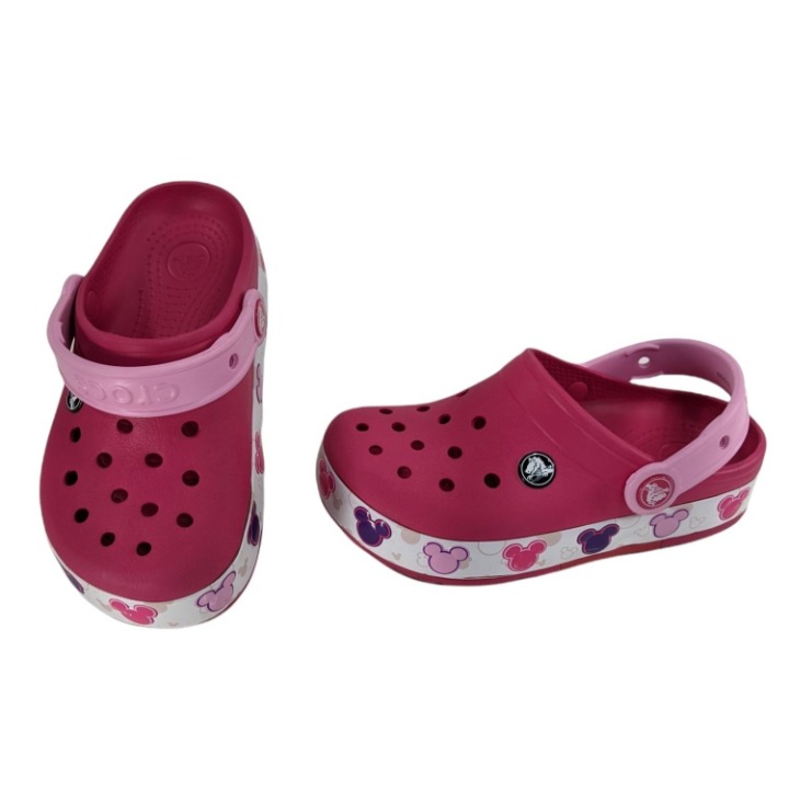 minnie mouse light up crocs harisrushti
