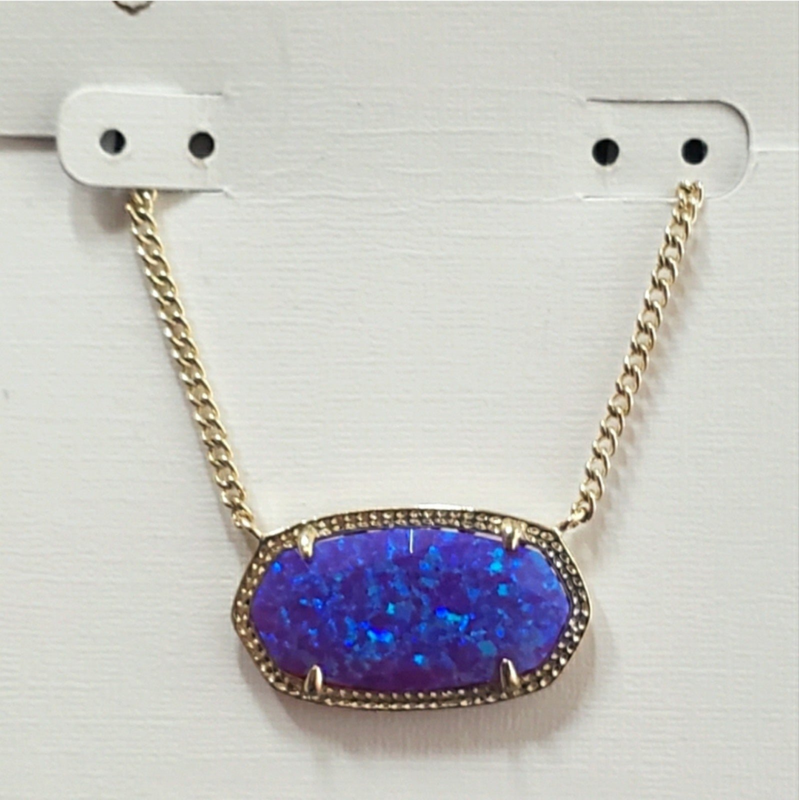 Kendra Scott DYLAN Necklace Violet Kyocera Opal Necklaces
