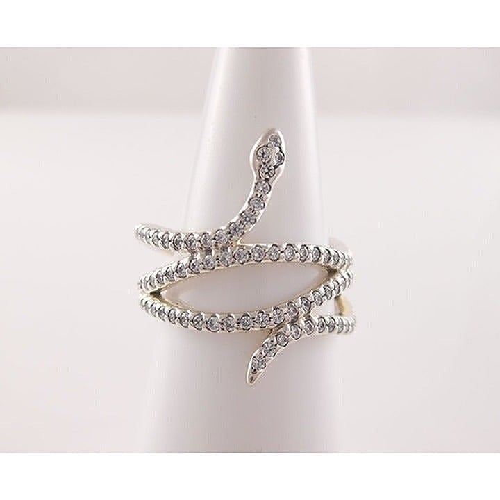 Pandora swirling snake ring store